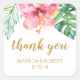 Tropical Beach Wedding Favor Sticker | Zazzle