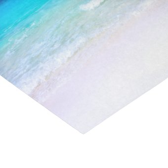 Tropical Beach with a Turquoise Sea Tissue Paper | Zazzle