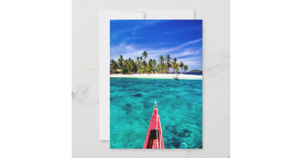 Tropical Beaches | El Nido, Philippines, Palawan Thank You Card | Zazzle