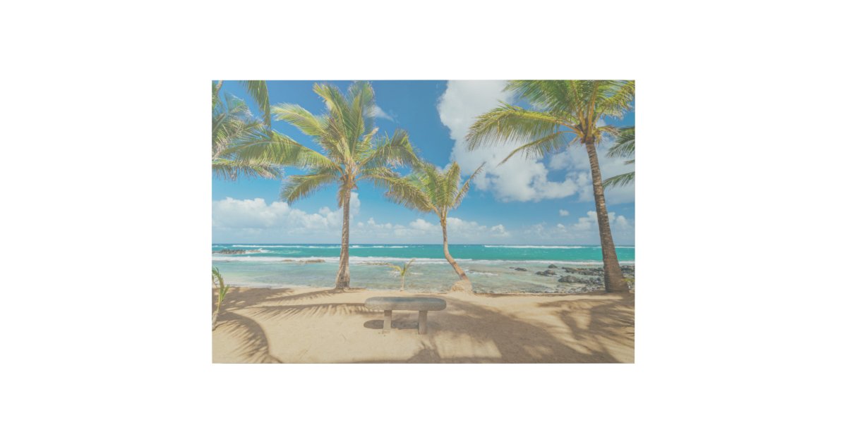 Tropical Beaches | Kuau Cove Beach, Maui Hawaii Gallery Wrap | Zazzle