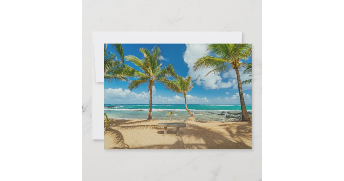 Tropical Beaches | Kuau Cove Beach, Maui Hawaii Thank You Card | Zazzle