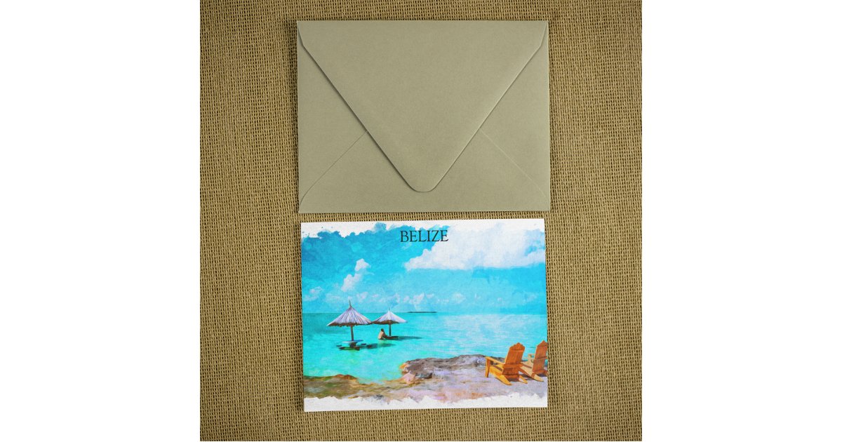 Tropical Belize Beach Vacation Postcard | Zazzle