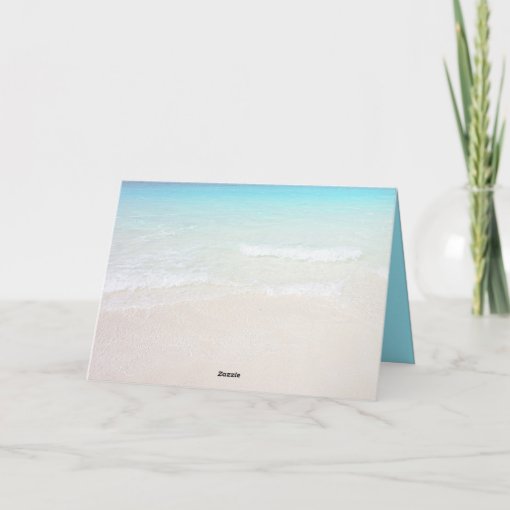 Tropical Blue Ocean Beaches Christmas Cards | Zazzle