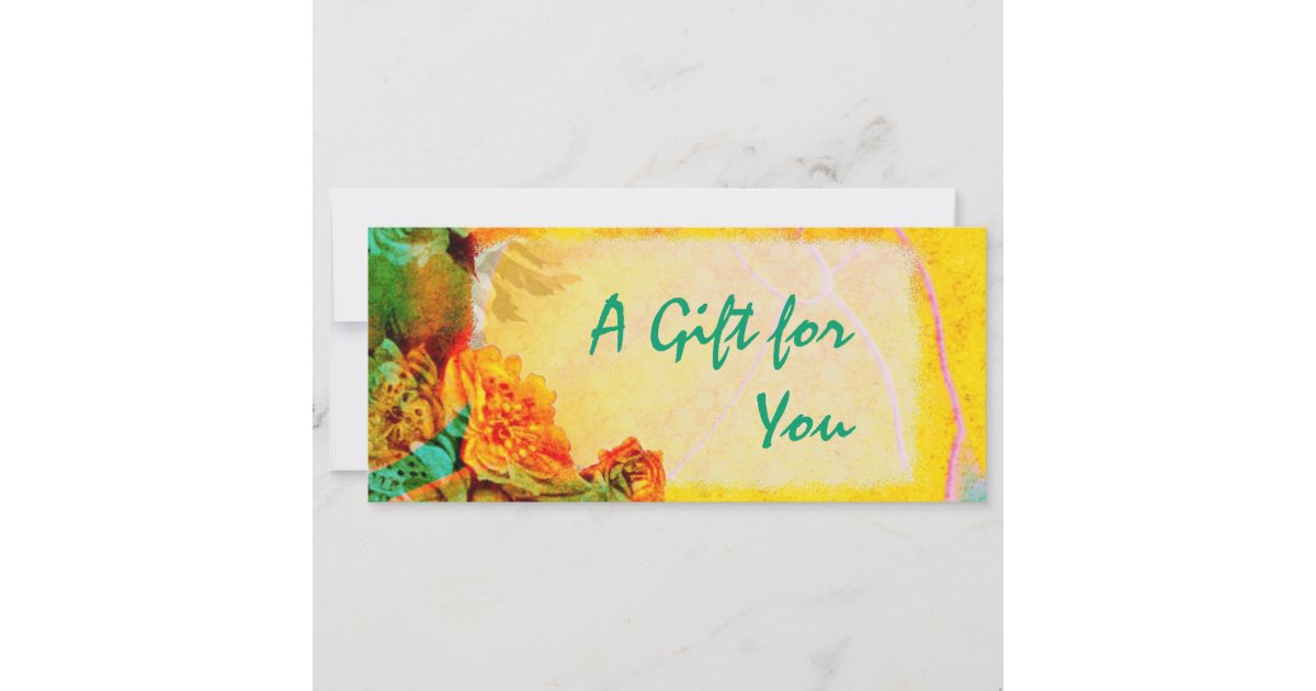 Tropical Borders Gift Certificate template | Zazzle
