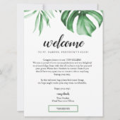 Tropical Business Trip Welcome Letter & Itinerary Invitation | Zazzle