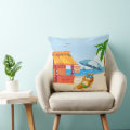 Tropical Chill Zone – Beach Vibes Throw Pillow | Zazzle