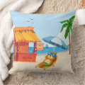 Tropical Chill Zone – Beach Vibes Throw Pillow | Zazzle