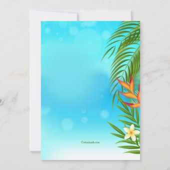 Tropical Christmas Boat Parade Invitation | Zazzle