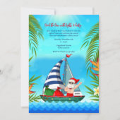 Tropical Christmas Boat Parade Invitation | Zazzle