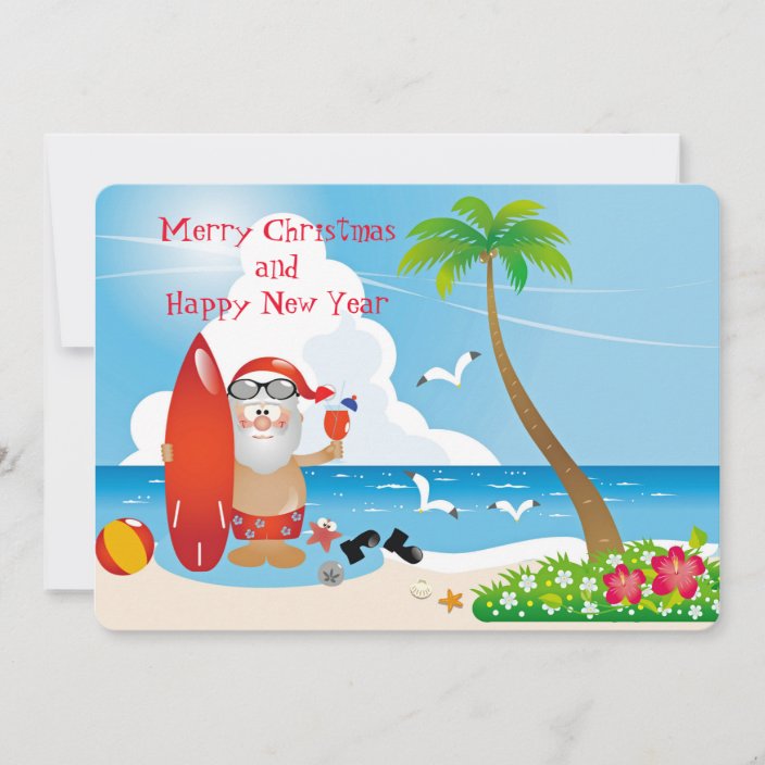 Tropical Christmas Holiday Card | Zazzle.com