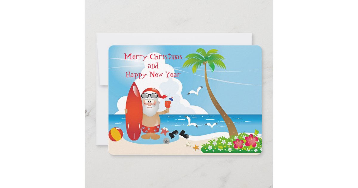Tropical Christmas Holiday Card | Zazzle