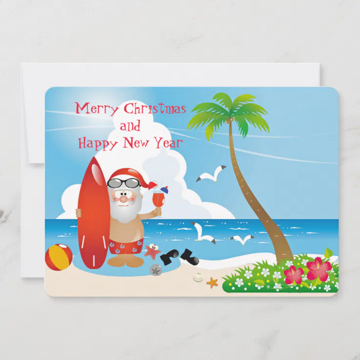 Tropical Christmas Holiday Card | Zazzle
