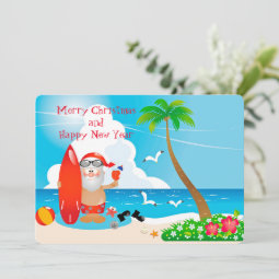 Tropical Christmas Holiday Card | Zazzle