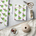 tropical Christmas palm tree Wrapping Paper | Zazzle