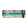 Tropical,Christmas Tree,Beach Holiday Label | Zazzle