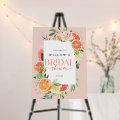 Tropical Citrus Bridal Shower Welcome Sign Lemon | Zazzle