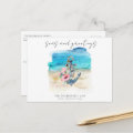 Tropical Coastal Beach Christmas Holiday Card | Zazzle