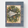 Tropical Coastal Seas 'n Greetings Christmas Wooden Box Sign | Zazzle