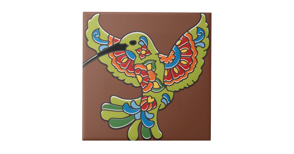 tropical colorful birds tiles | Zazzle