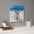 Tropical Coral Beach Wall Clock | Zazzle