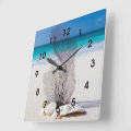 Tropical Coral Beach Wall Clock | Zazzle