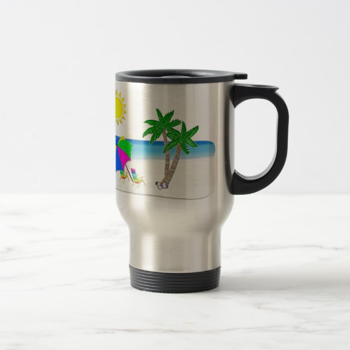 Tropical Cups Beach Themed Coffee Mugs Spill Proof | Zazzle.com