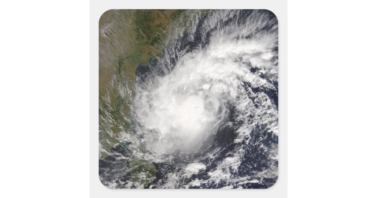 Tropical Cyclone Baaz Square Sticker | Zazzle