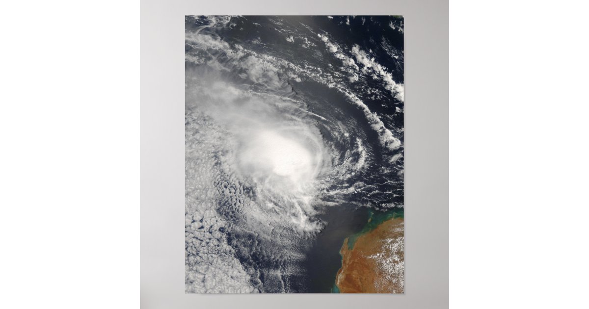 Tropical Cyclone Jacob approaching Australia Poster | Zazzle