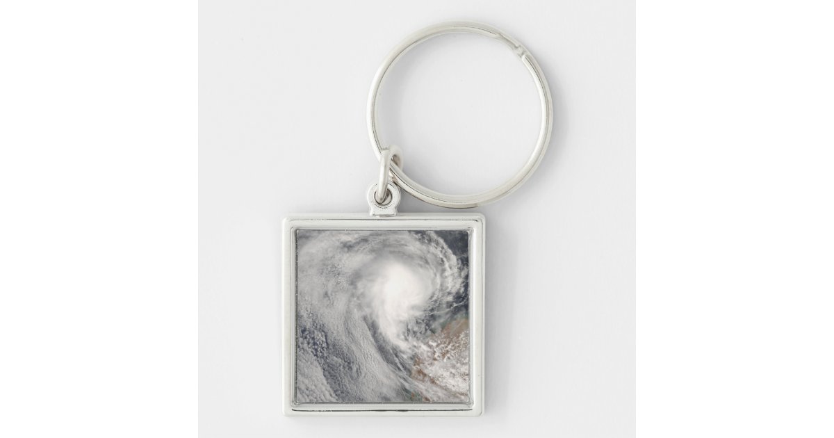 Tropical Cyclone Melanie off Australia Keychain | Zazzle