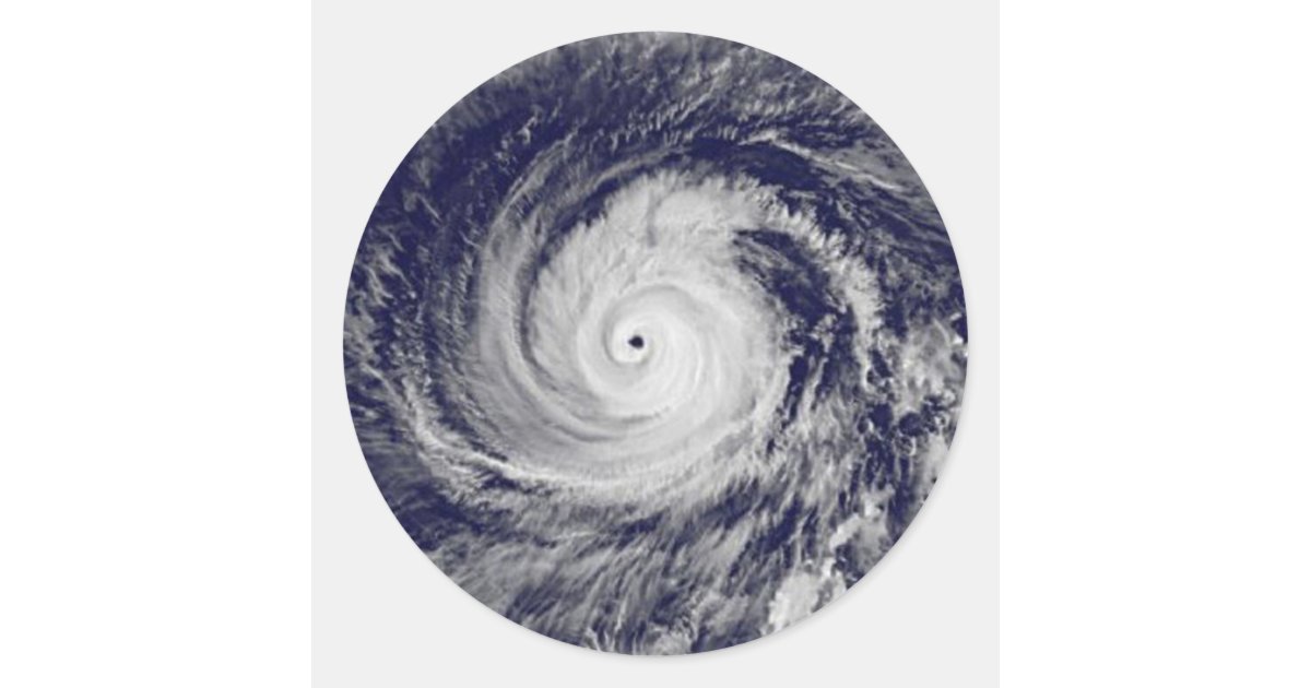 Tropical Cyclones Classic Round Sticker | Zazzle
