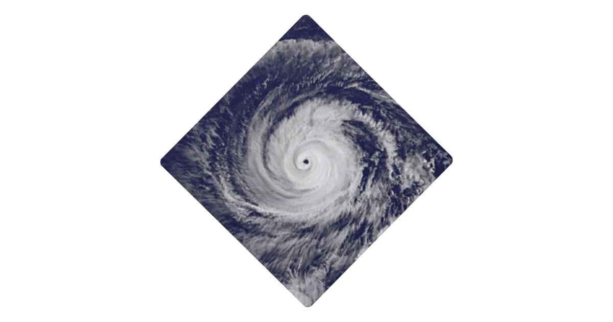 Tropical Cyclones Graduation Cap Topper | Zazzle