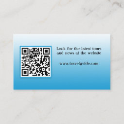 Tropical Destination QR Code Travel Agent Business Card | Zazzle