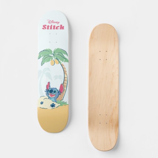 Tropical Disney's Lilo and Stitch Skateboard | Zazzle