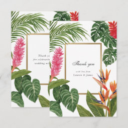 Tropical Dream Thank You Card | Zazzle