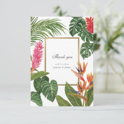 Tropical Dream Thank You Card | Zazzle