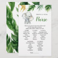 Tropical Elephant Boy Baby Shower Purse Game | Zazzle