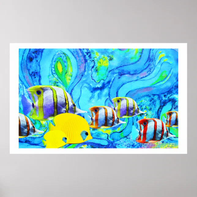 Tropical fish poster | Zazzle