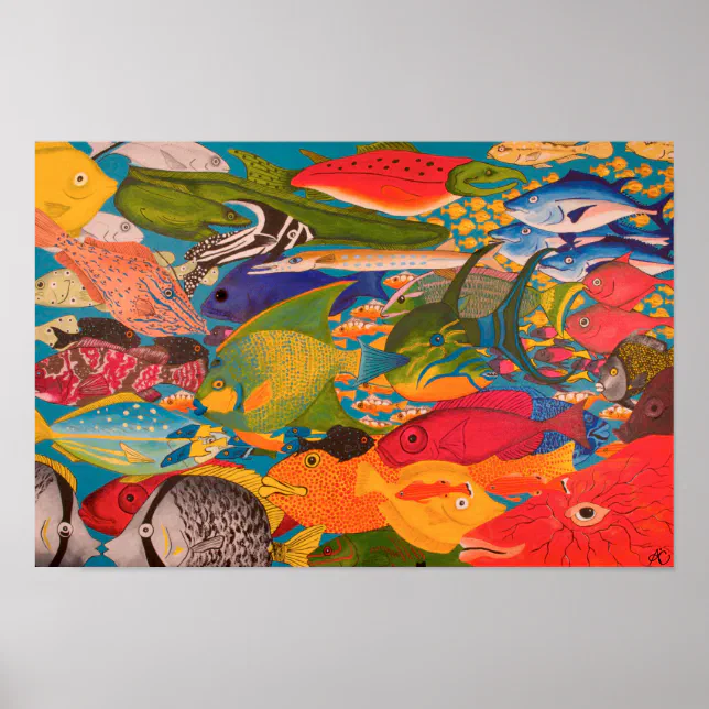 Tropical Fish Poster | Zazzle