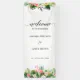 Tropical Flamingo & Leaves Script Wedding Welcome Banner | Zazzle