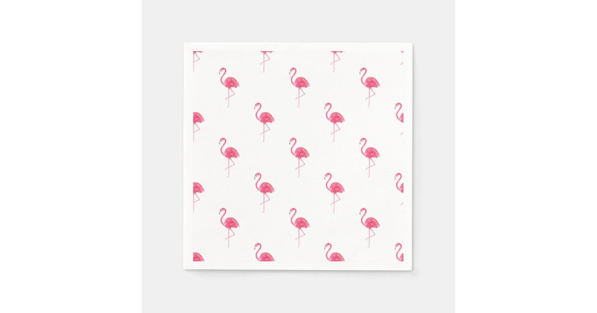 Tropical Flamingo Napkins | Zazzle
