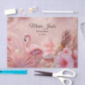 Tropical Flamingo Quinceañera, custom Tissue Paper | Zazzle