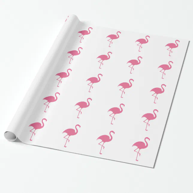 Tropical Flamingo Trendy Wrapping Paper | Zazzle