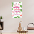 Tropical Flamingo Welcome sign, Tropical poster | Zazzle
