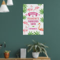 Tropical Flamingo Welcome sign, Tropical poster | Zazzle
