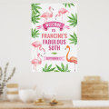 Tropical Flamingo Welcome sign, Tropical poster | Zazzle