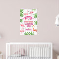 Tropical Flamingo Welcome sign, Tropical poster | Zazzle