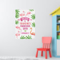 Tropical Flamingo Welcome sign, Tropical poster | Zazzle