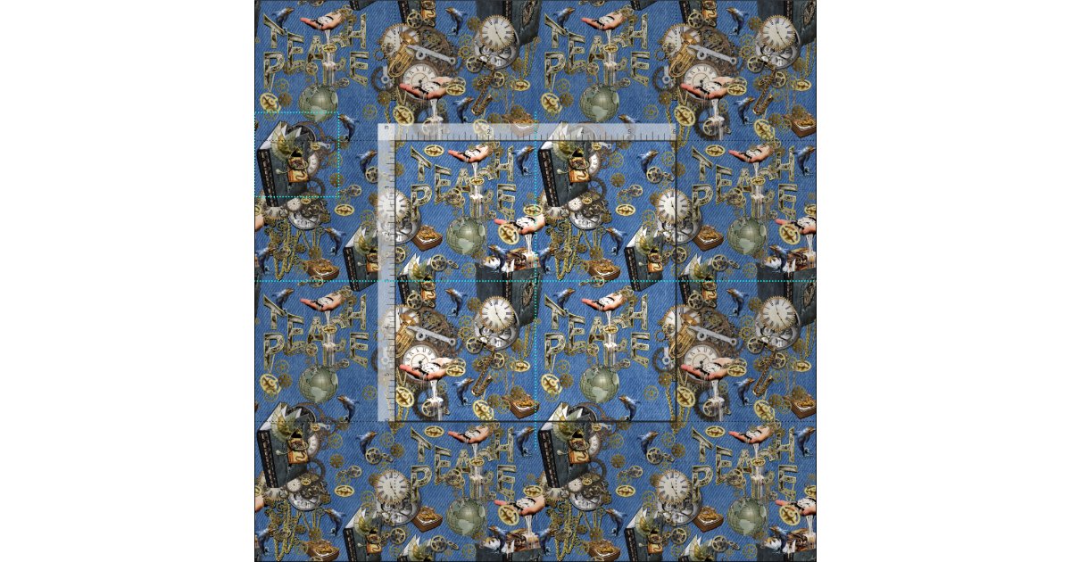 Tropical Flora Paradise at Sunset Fabric | Zazzle