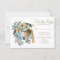 Tropical Floral Graduation Hat and Tassel Party RSVP Card | Zazzle