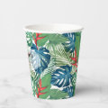 Tropical Floral Greenery Paper Cups | Zazzle
